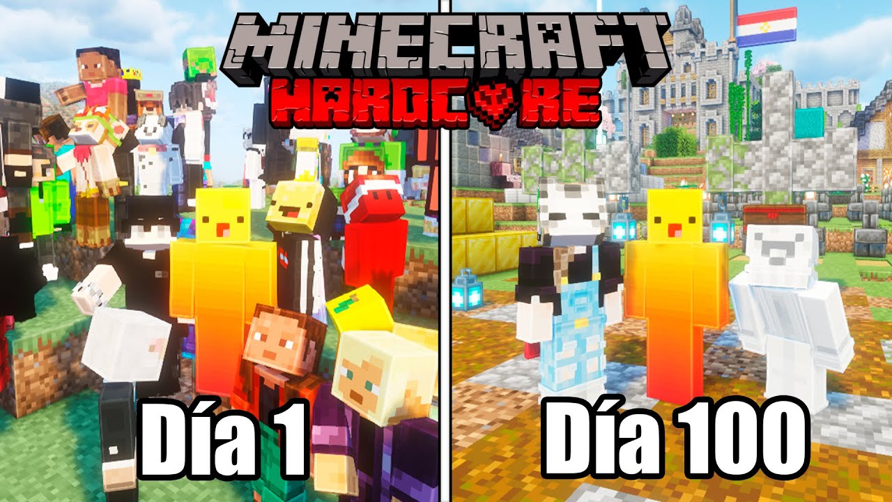 I SURVIVED 100 DAYS with 100 SUBSCRIBERS in MINECRAFT HARDCORE