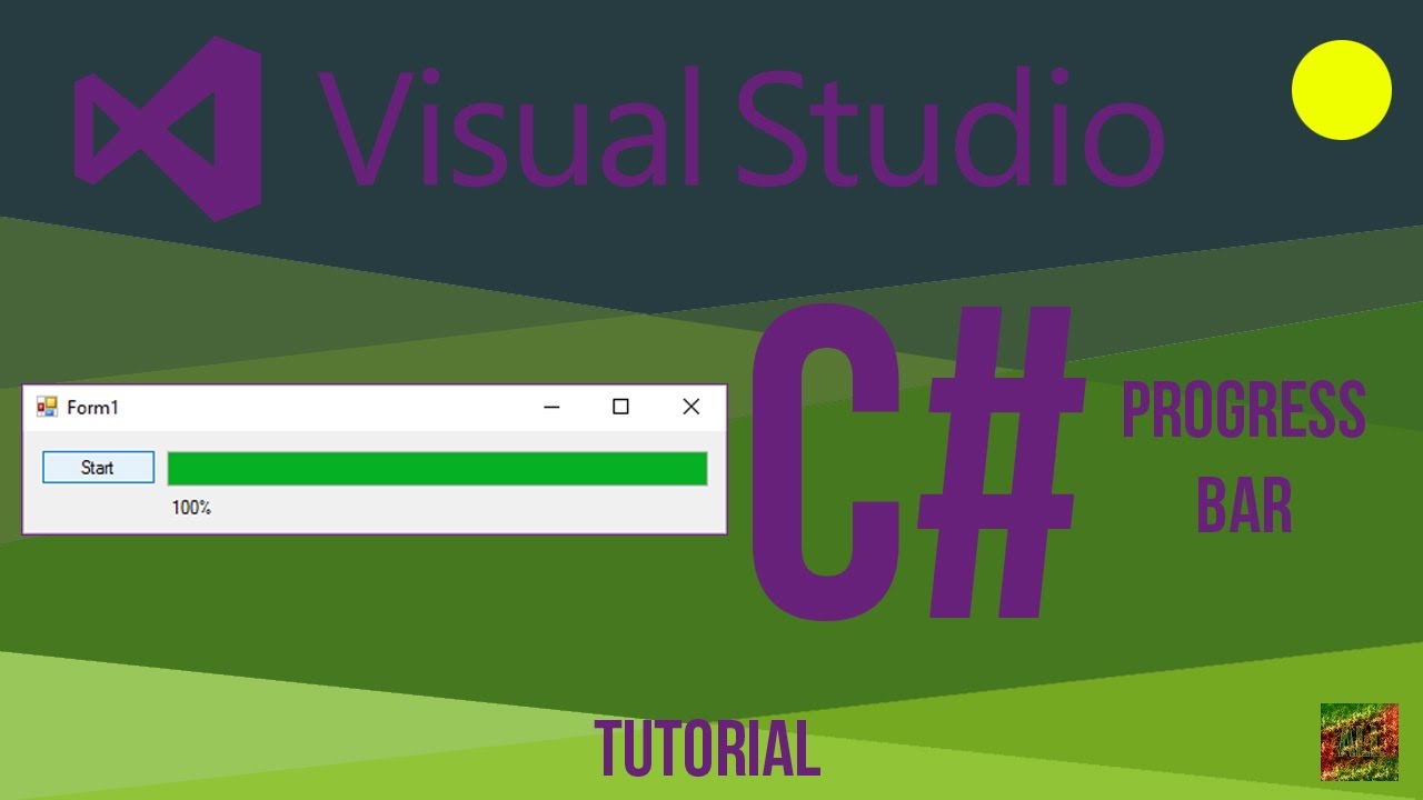Visual Studio C# Basic ProgressBar Tutorial