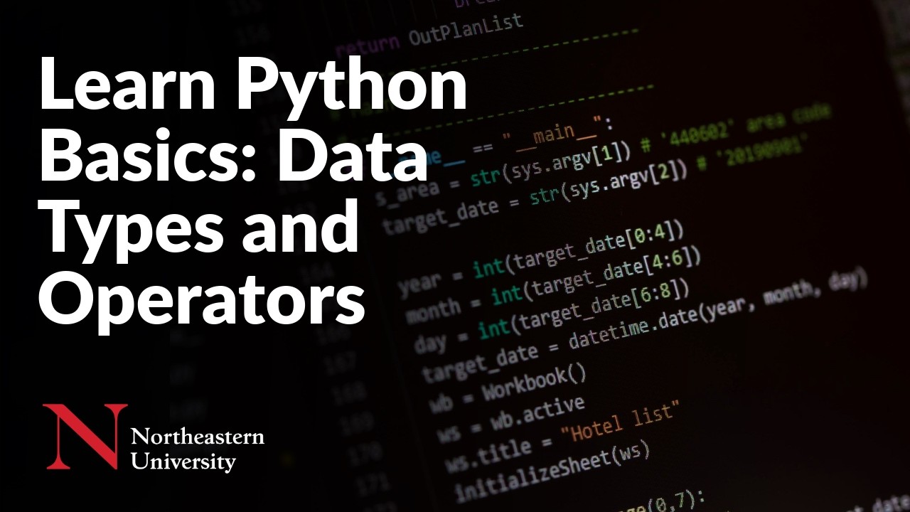 Learn Python Basics: Data Types and Operators