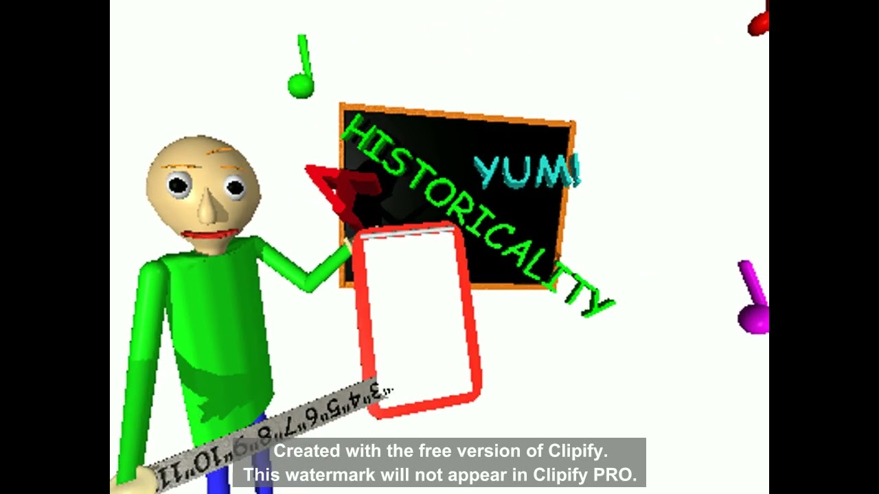 Baldi Title Animation Remastered With Extra keyframes
