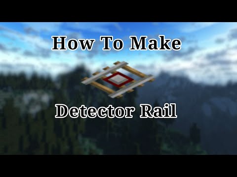 How to make Detector Rail in Minecraft || Crafting Recipe of Detector Rail in Minecraft ||