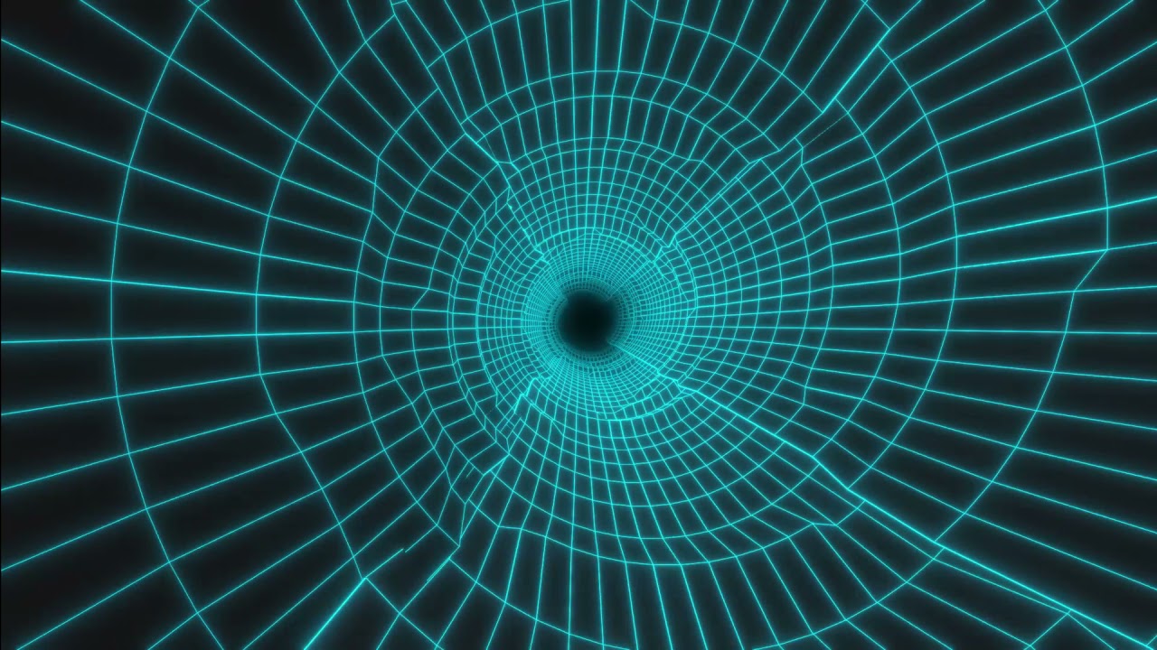 Wireframe Tunnel VJ Loops - Free Motion Graphics