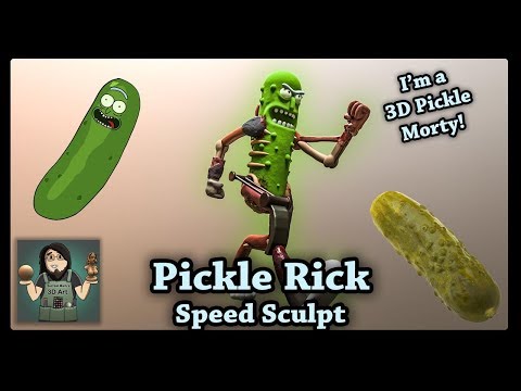 Pickle Rick Sculpt by SurrealMark - Thingiverse