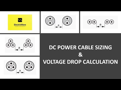 DC Cable Sizing & Volt drop calc