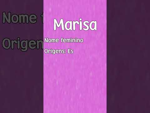 MARISA - SIGNIFICADO E ORIGEM DO NOME [SHORTS]