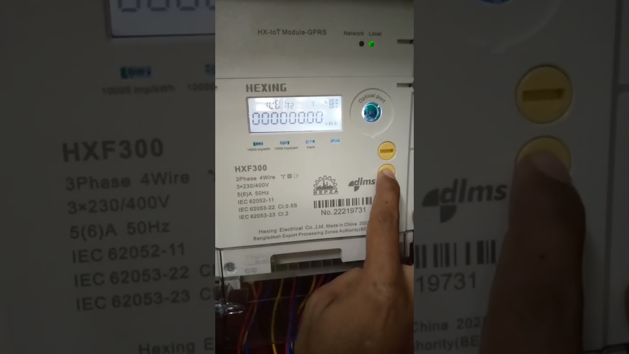 Hexing L.T meter parameters