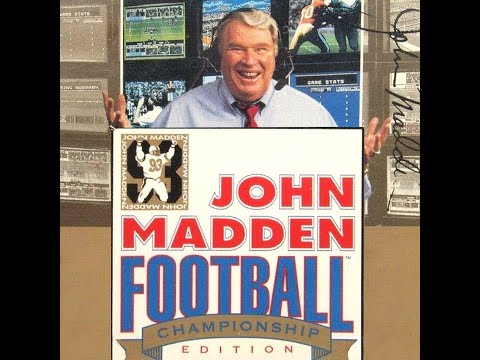 John Madden Football 93 Championship Edition Full Playoffs with Commentary Sega Genesis Mega Drive