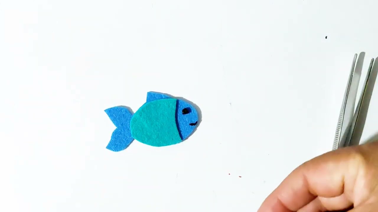 pez de fieltro para pecera/Actividad para libro de tela/quiet book