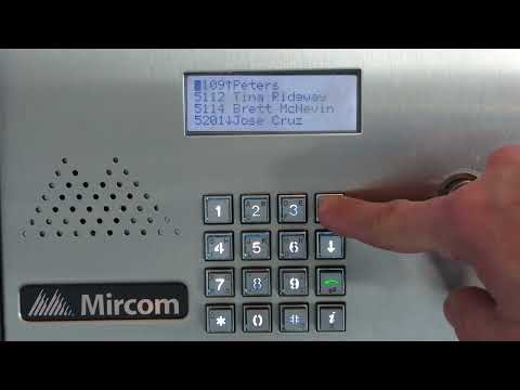 Mircom Intercom Instructions