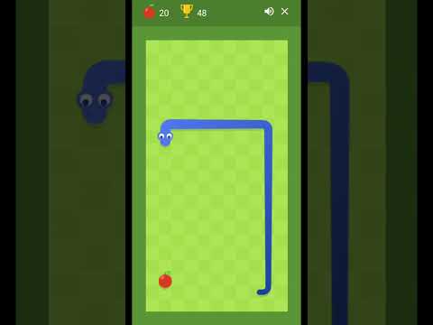 Google Snake Game - 24 score || SANESTER - GAMEPLAY