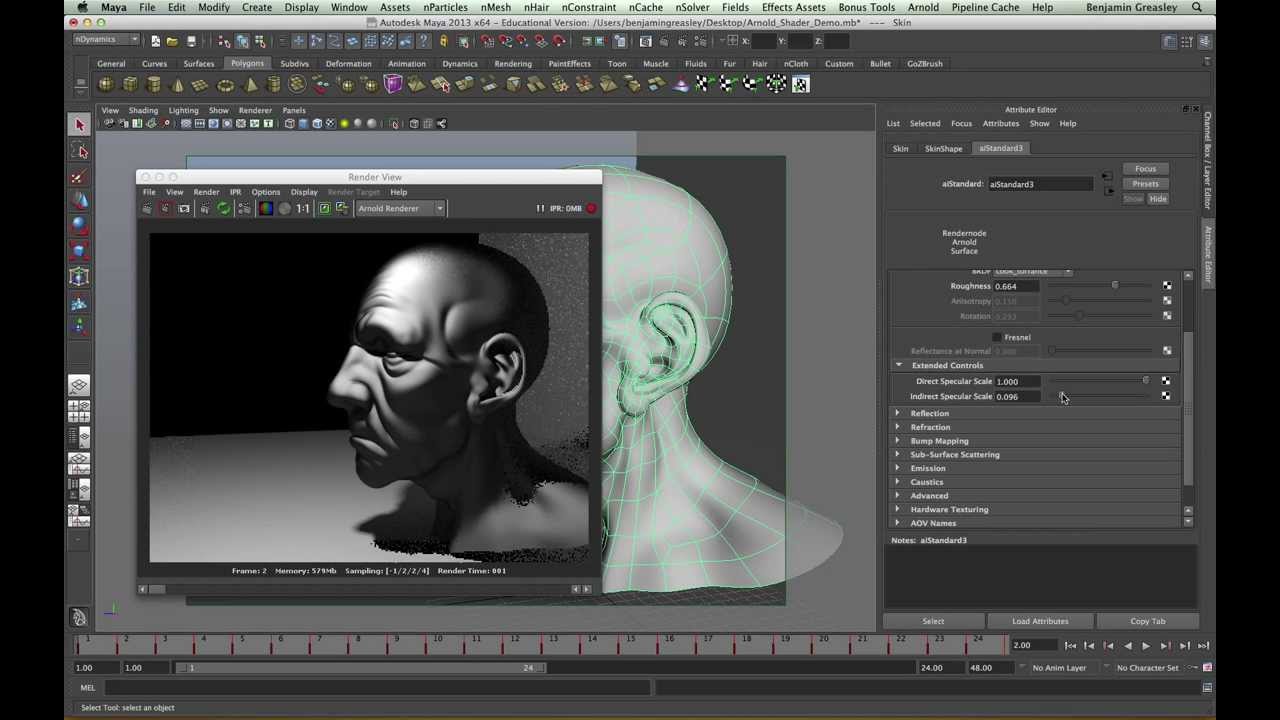Arnold for Maya Tutorial - Shaders - HD