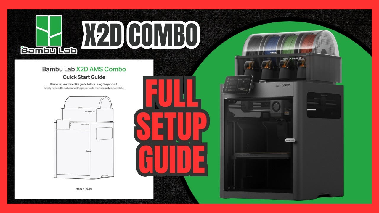 Bambu Lab X2D AMS Combo Setup Guide: Unboxing to First Print!