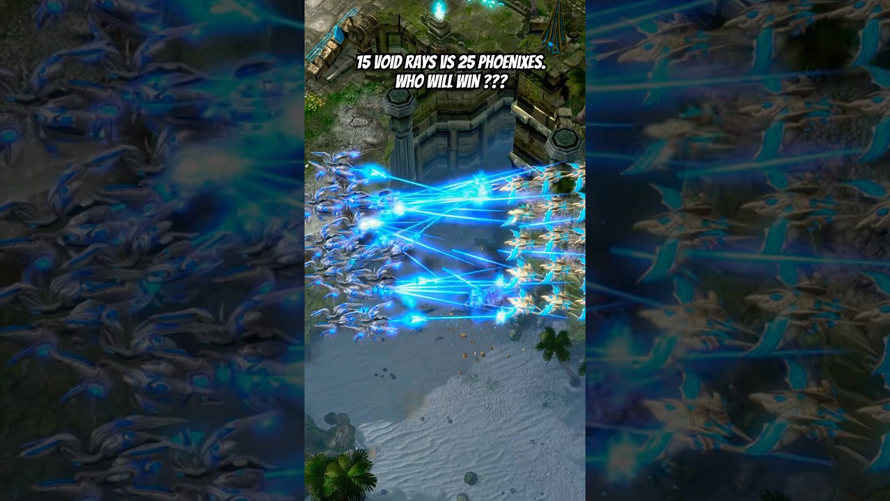 Void Rays vs Phoenixes – Air Duel | SC2.BattleRumBle #sc2 #rts #starcraft2 #스타크래프트2 #UnitBattle