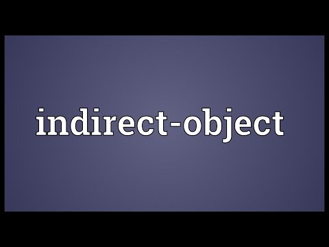 Indirect-object Meaning