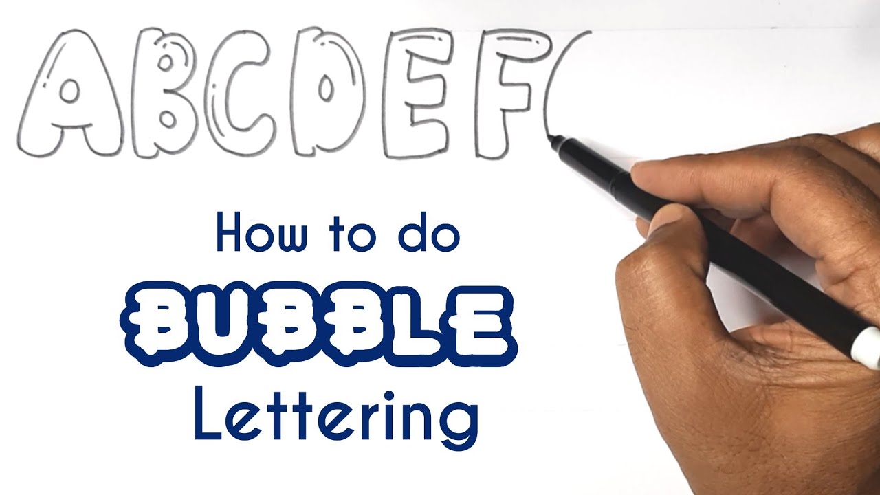 Create Stunning Bubble Letters with this Step by Step Tutorial /How to draw graffiti bubble letters