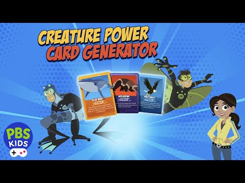PBS KIDS Games | Wild Kratts | Creature Power Card Generator Full Gameplay 🐋🦅