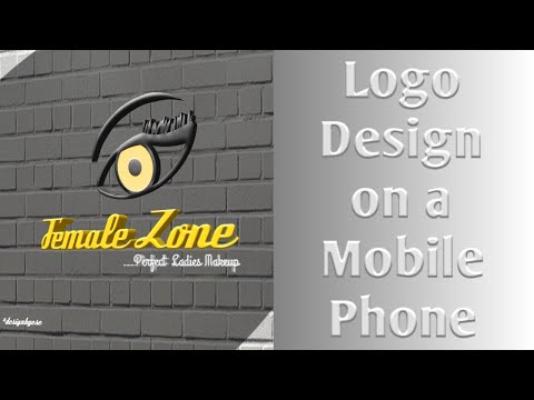 Animated Makeup Logo Design on a Mobile Phone