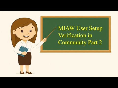 Token based user setup verification in community site in messaging for inapp and web part 2