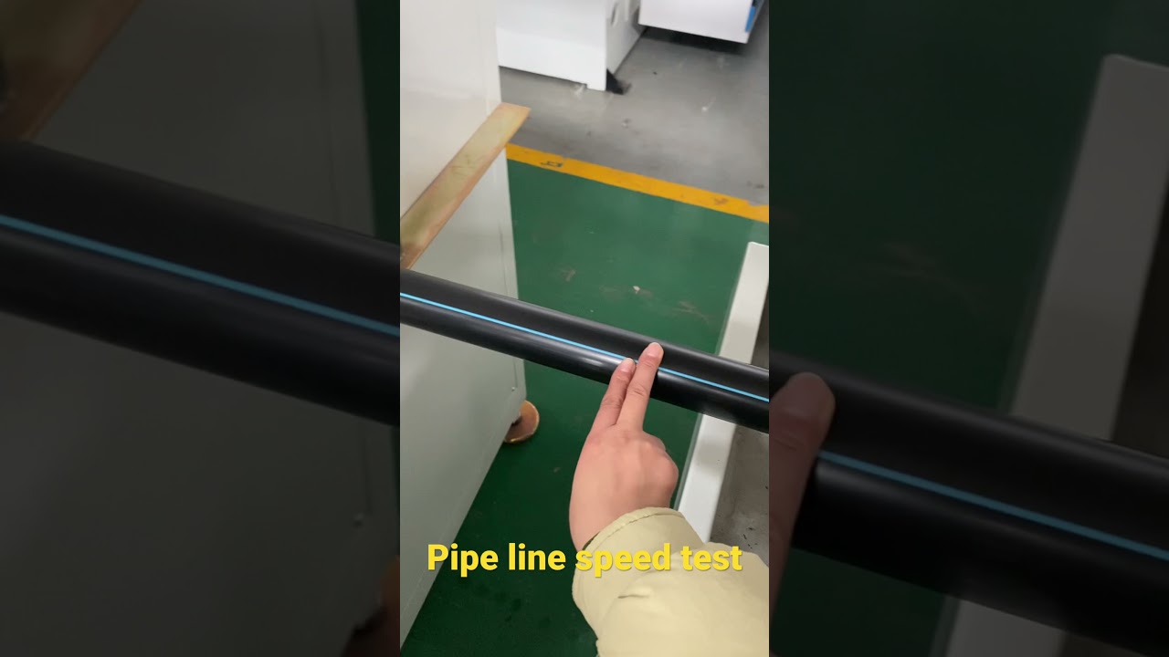 High speed HDPE pipe line