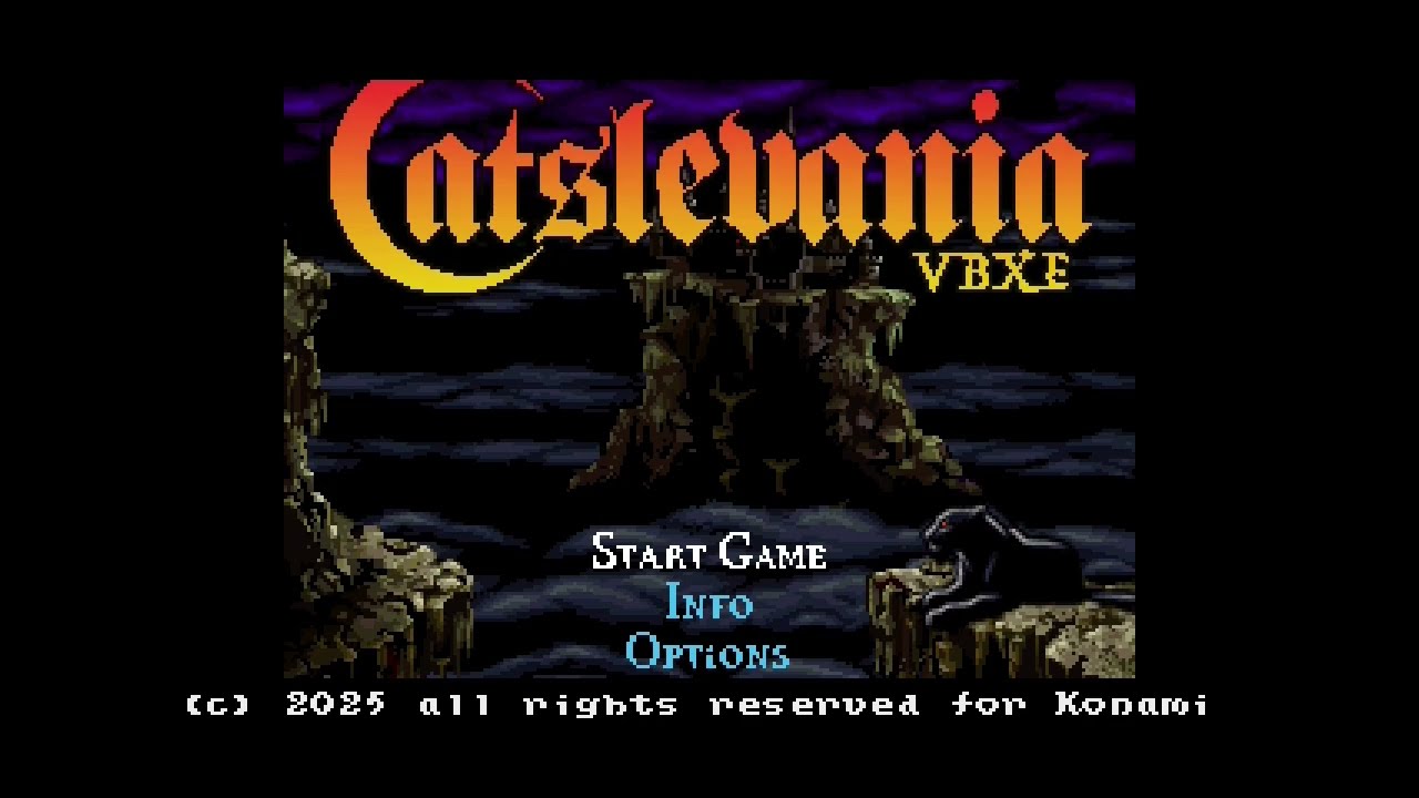 ATARI XL / XE += CASTLEVANIA =+ VBXE VERSION 2025