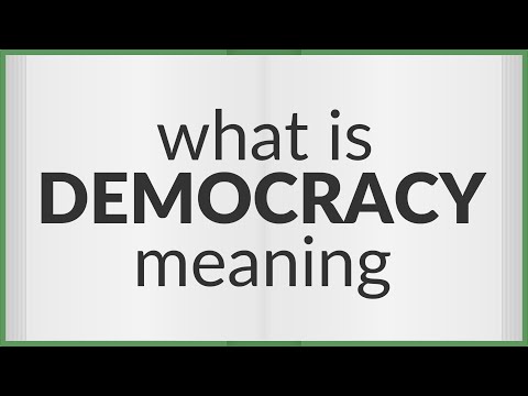 Democracy | meaning of Democracy