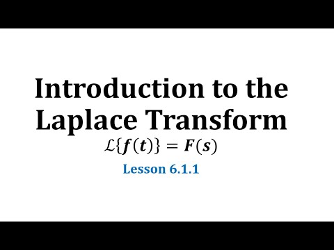(6.1.1) Introduction to the Laplace Transform | Math Help from Arithmetic through Calculus and ...