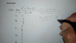 Cara Menghitung Limit