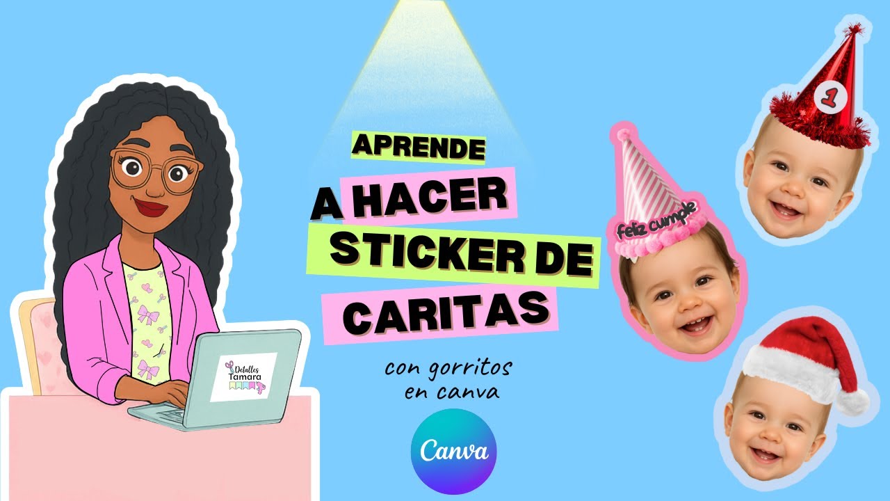 Tutorial fácil y rápido para hacer stickers de caritas