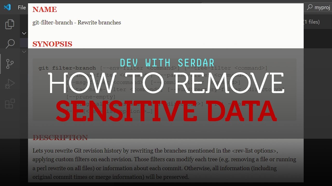 How to remove sensitive data from repositories | Git Disasters