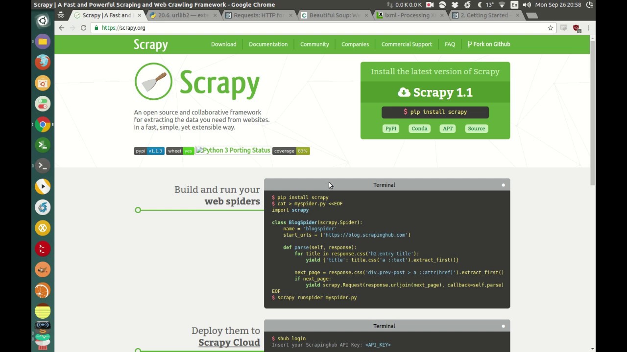 Scrapy vs. Selenium vs. BeautifulSoup vs. Requests vs. LXML - Tutorial