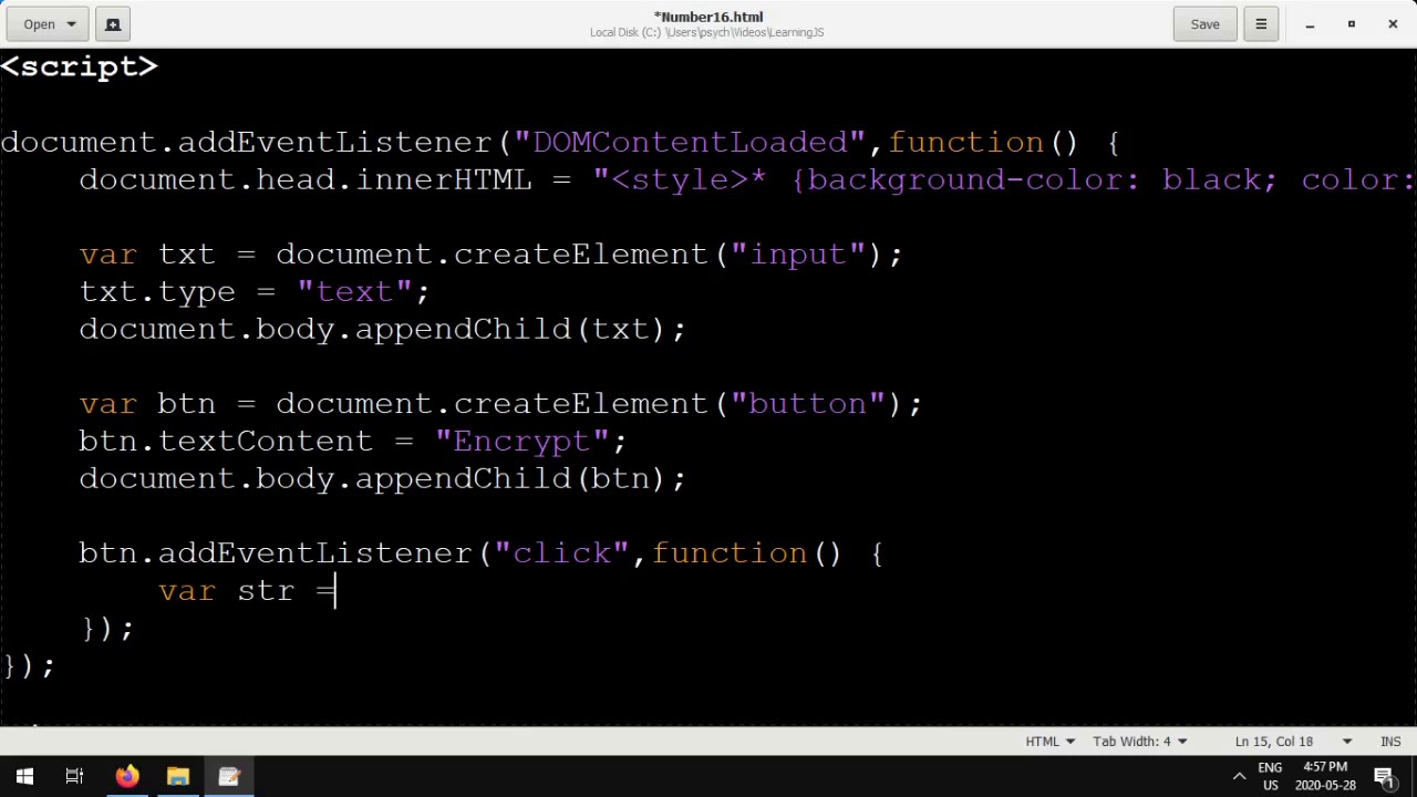 Learning Programming with Javascript #16 - Text Shuffling, Basic Encryption
