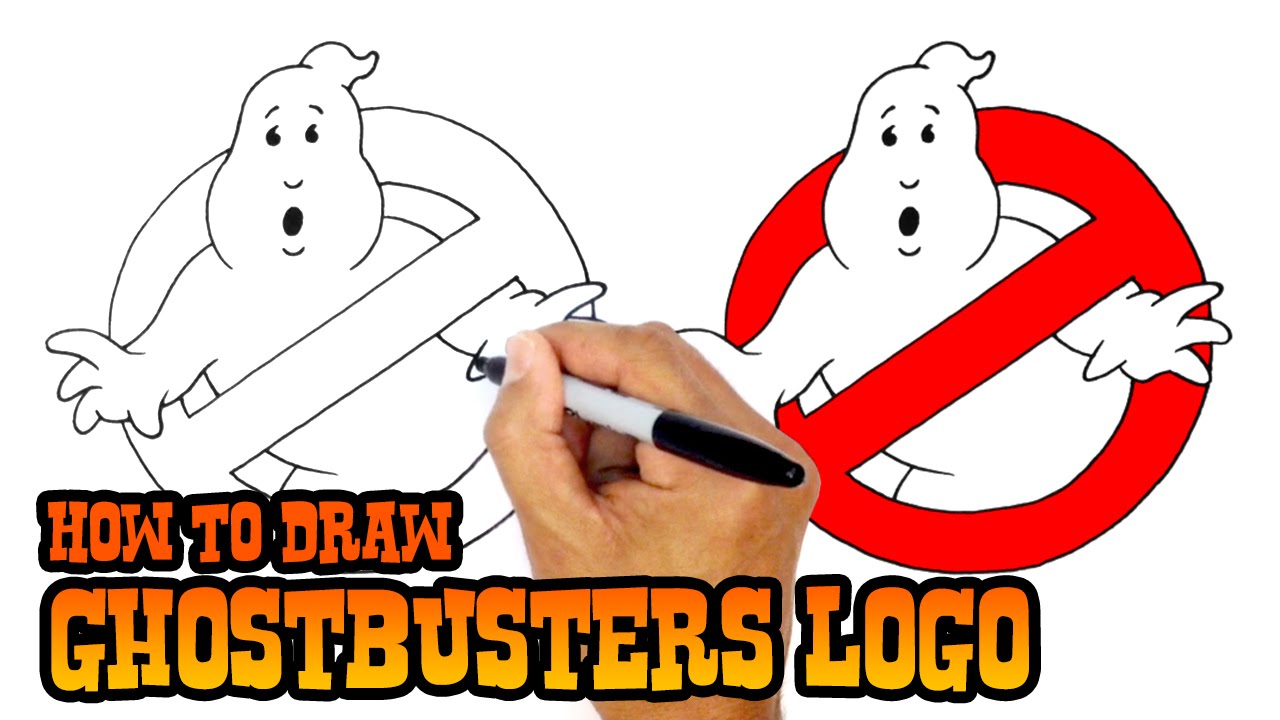 How to Draw Ghostbusters Logo | Step by Step