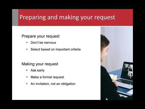 How to Ask for an Academic Reference