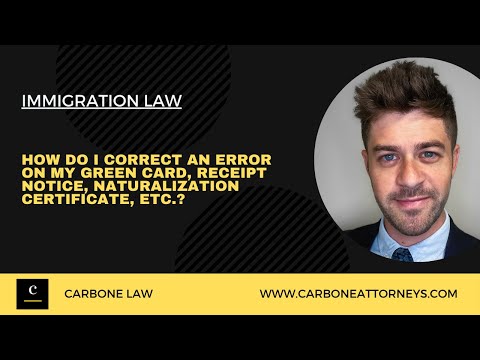 How do I Correct an Error on My Green Card, Naturalization Certificate, etc?