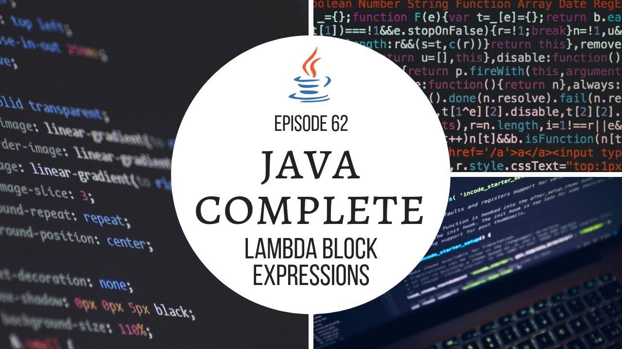Java Complete Tutorial Ep. 62 - Lambda Block Expressions