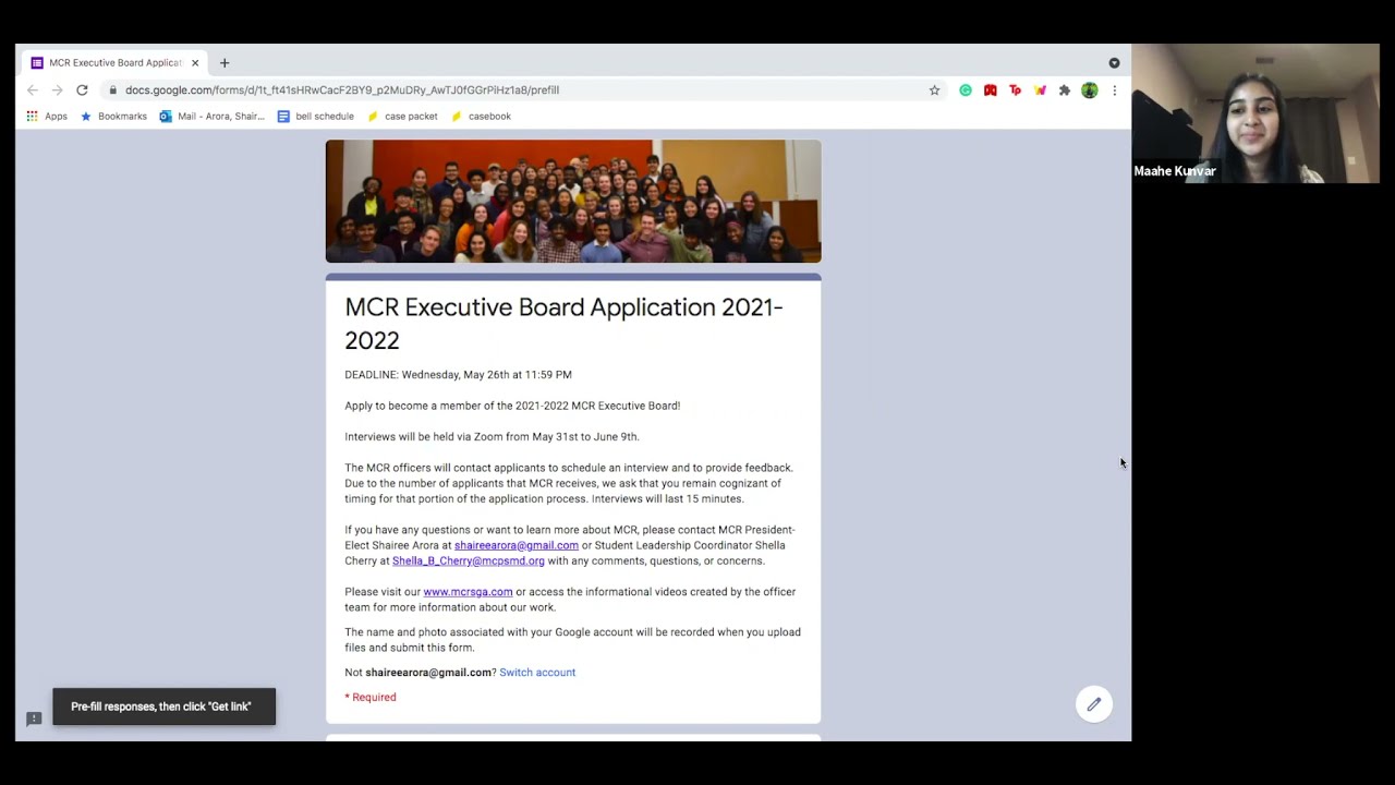 2021-2022 MCR Exec Board Application Walkthrough