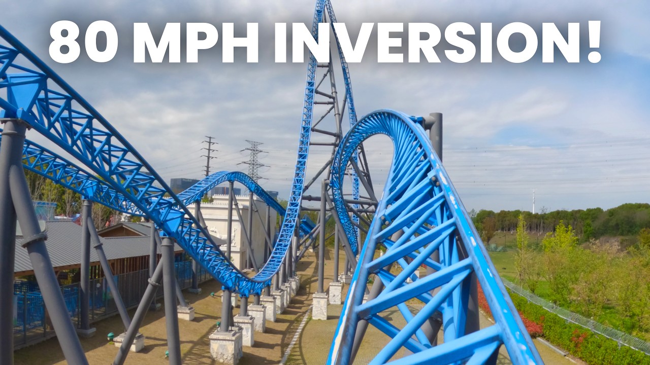Beyond the Cloud Front Row POV - Insane Mack Launch Coaster in China - Worlds Fastest Inversion!