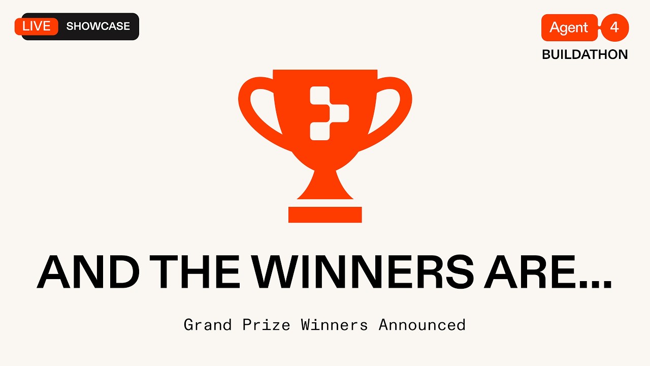 Agent 4 Buildathon Winners Announced