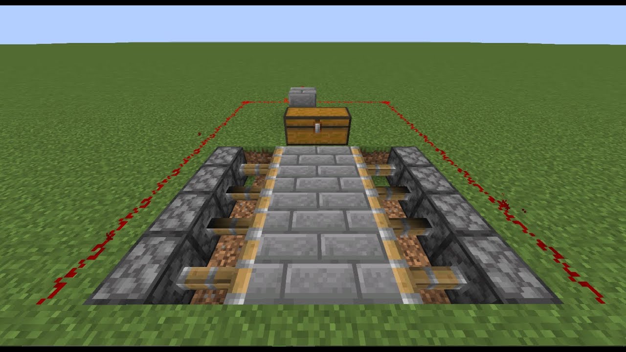 Minecraft Lava Chest Trap Tutorial