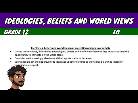 Ideologies, Beliefs and World Views | Grade 12 LO