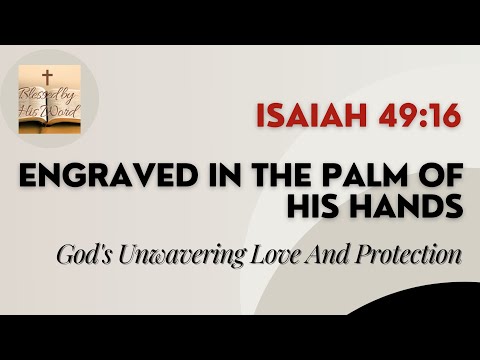 Engraved In The Palm Of His Hands | Isaiah 49:16 | Verse Of The Day | May 21, 2024