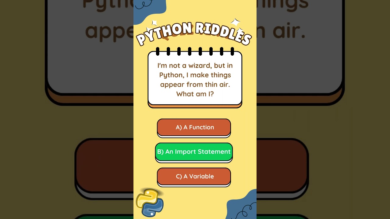 Python's Magic Spell - Coding Riddles