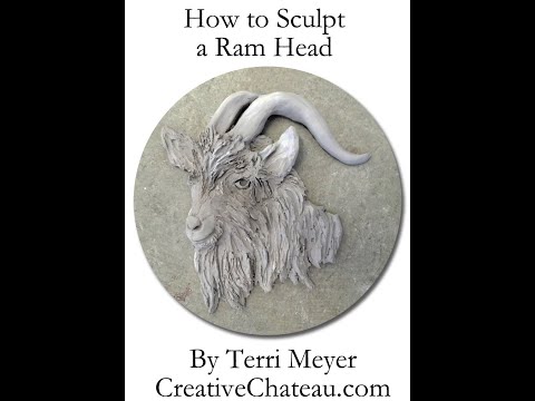Bas Relief Sculpture of a Ram's Head - One Minute Short