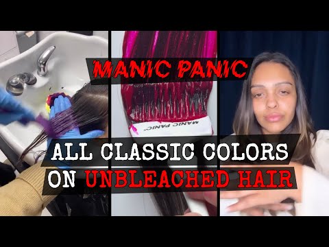 Do you have to bleach your hair before using Manic Panic? Swatches of ALL Classic Colors!