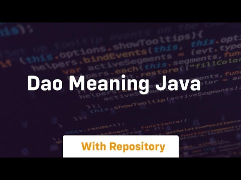 dao meaning java