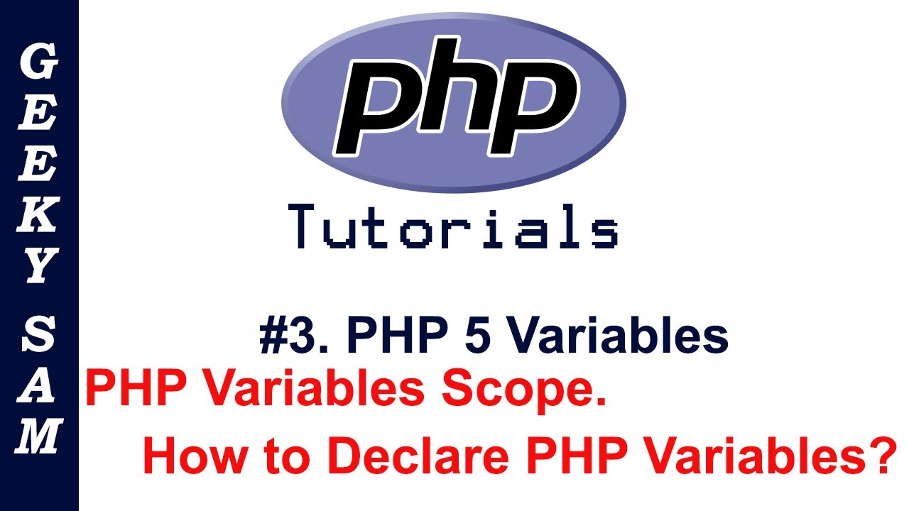 PHP 5 Tutorials for Beginners | #3 PHP  Variables | Hindi