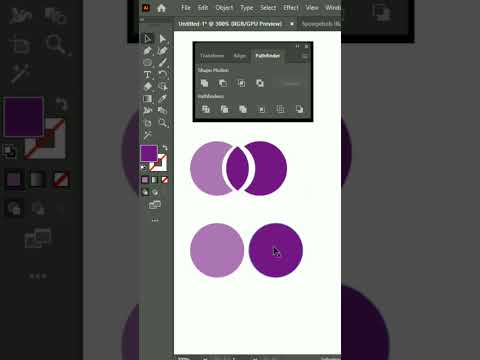 How to Split Shapes || Pathfinder Divide Tool || Adobe Illustrator