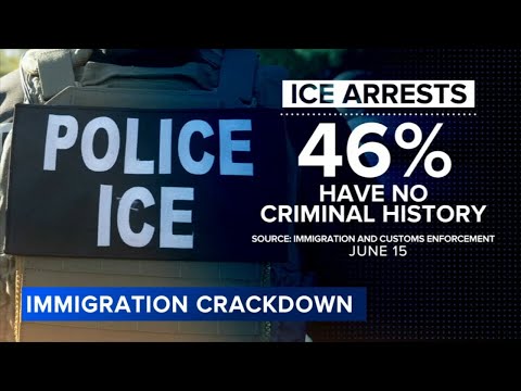 Majority arrested by ICE in LA area have no criminal history, data shows