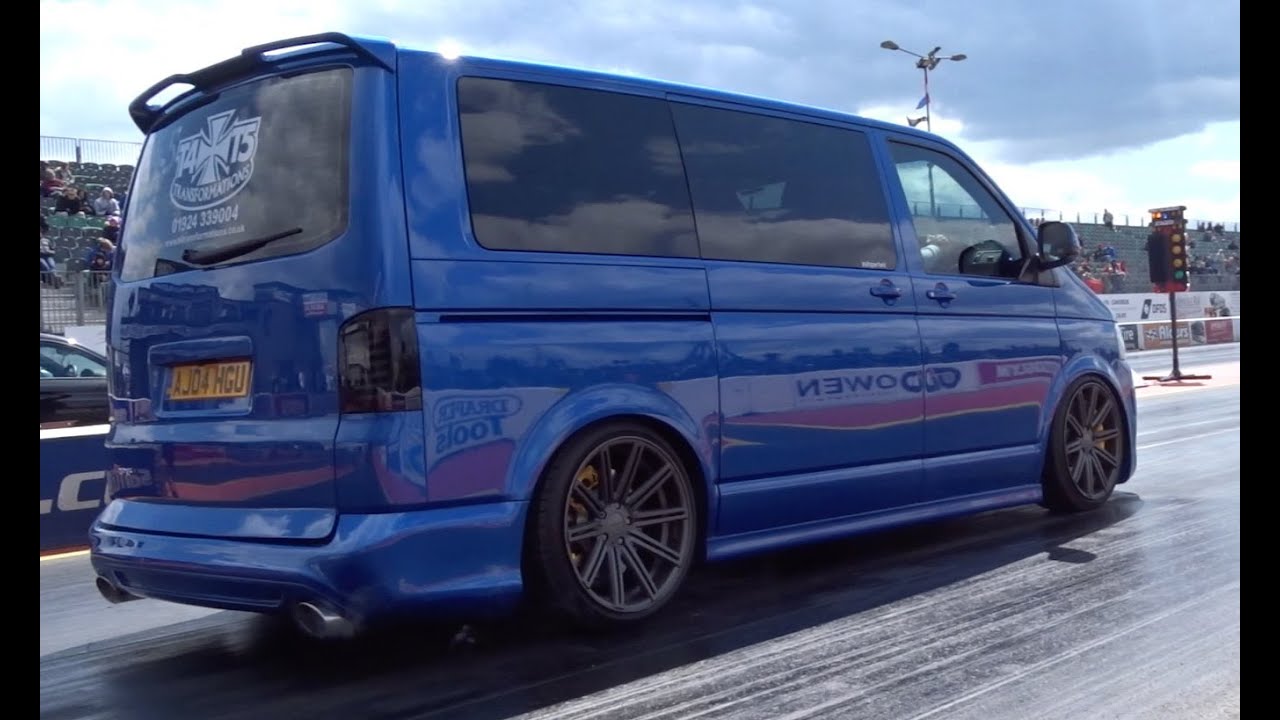 400 HP Audi RS4-Powered Volkswagen Transporter Goes Drag Racing ...