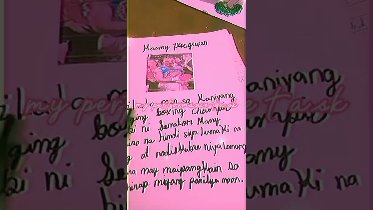 my performance task in Esp 💕💖